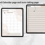 Student Digital Planner, Undated Calendar, Study Schedule, Academic ...