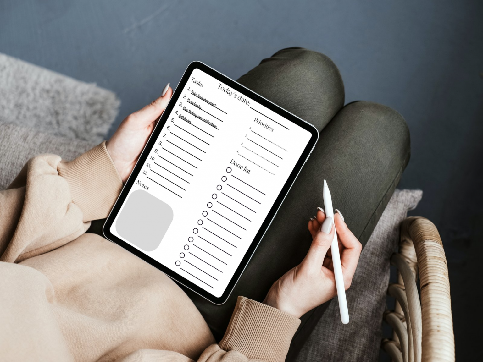 Simple Digital Daily Task Planner, Daily Planner, Task Planner ...
